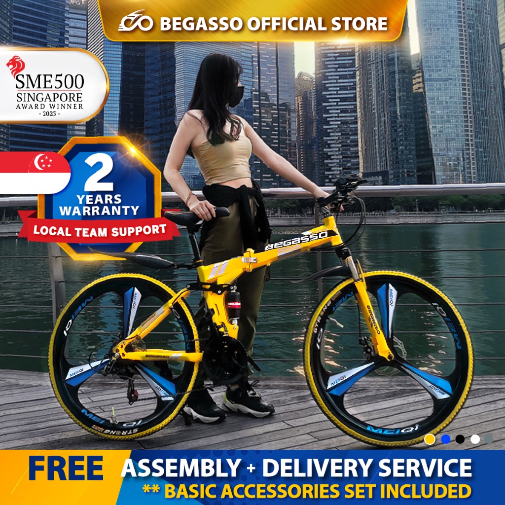 【🇸🇬 OFFICAL STORE】BEGASSO 26/ 24/ 20in SHIMANO Foldable Mountain Bike ...