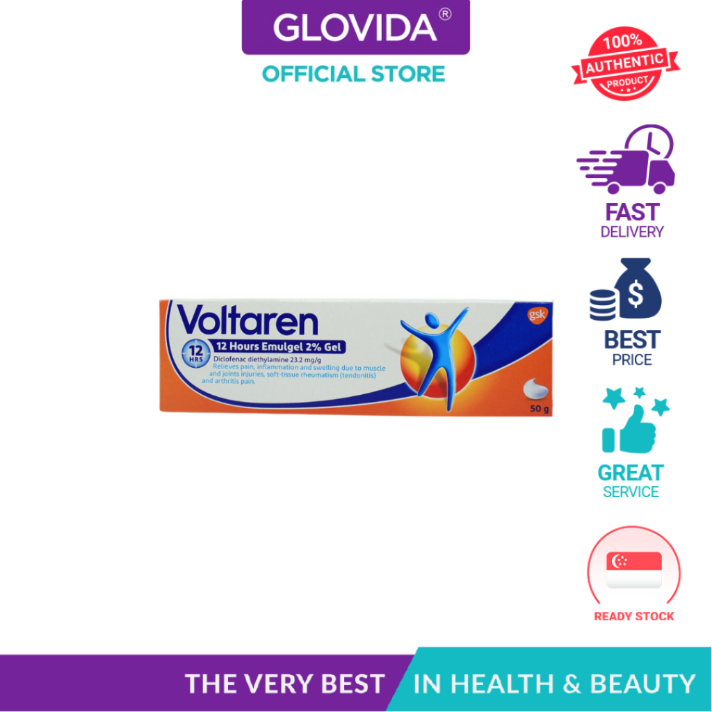 Voltaren 12 Hours Emulgel 2% 50g | Exp: Jan-2028 | Glovida | Shopee ...