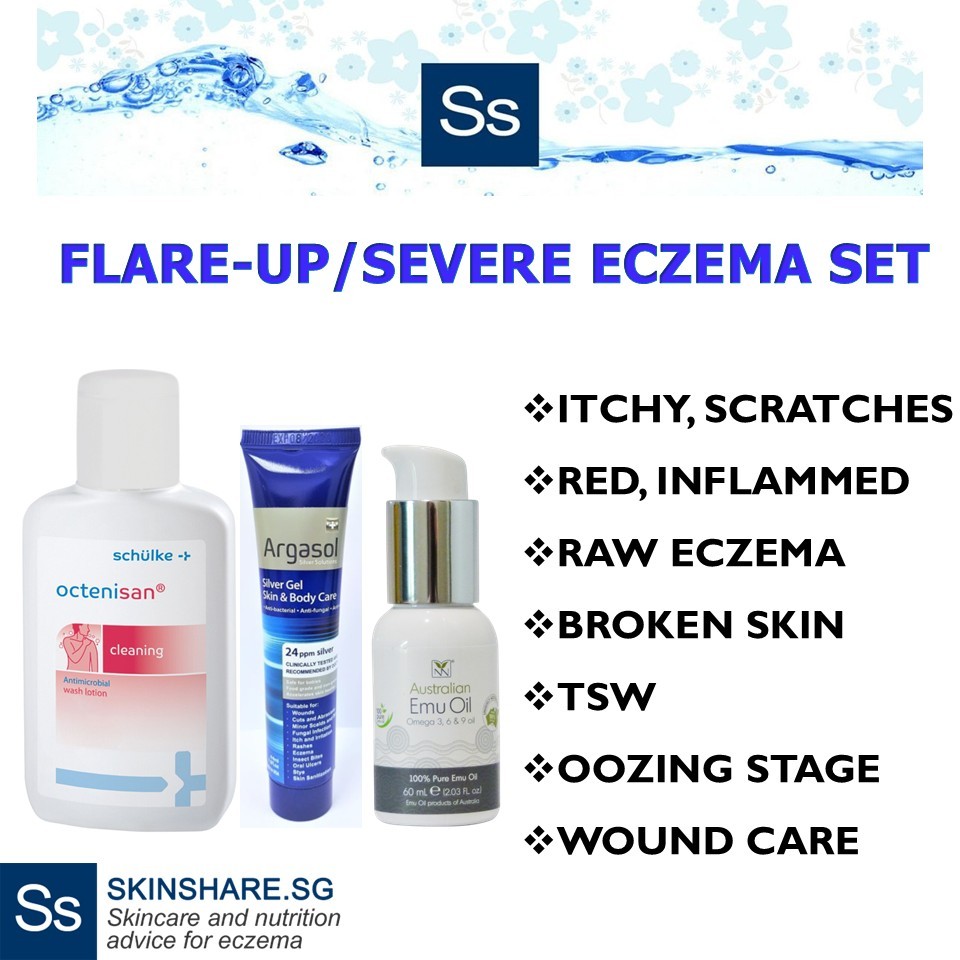 Pharmaceutical Grade ★ Eczema / Sensitive Skin Wound Care Set ★ Broken ...