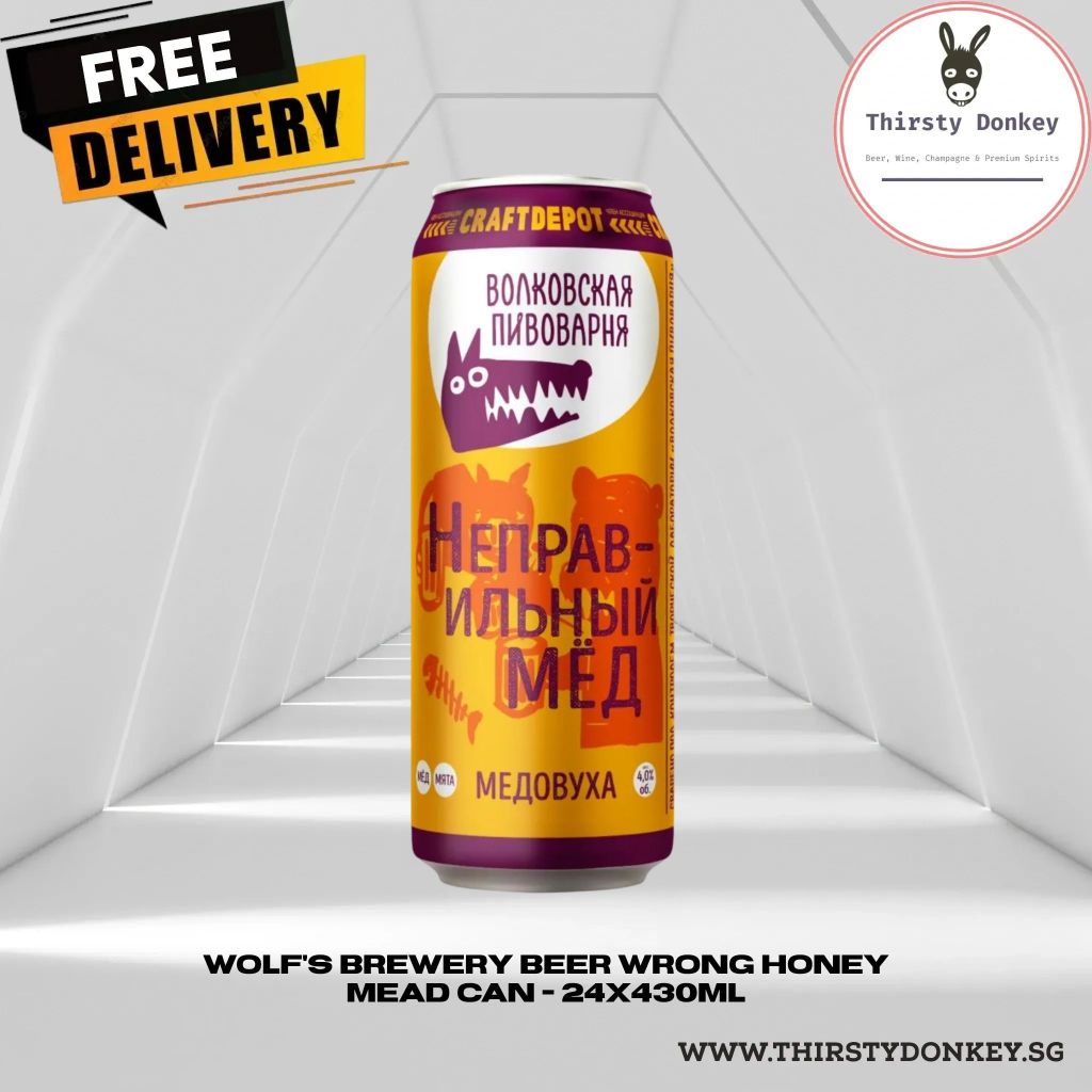 Wolf's Brewery Beer Wrong Honey Mead Can - 24x430ml (BBD: 11/2025) | Shopee Singapore