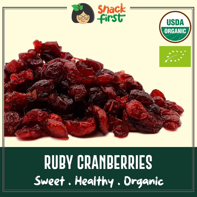 SnackFirst USA Dried Ruby Cranberries 200g/1kg - Dried Fruits Healthy Kids Snacks Lunch Box ...
