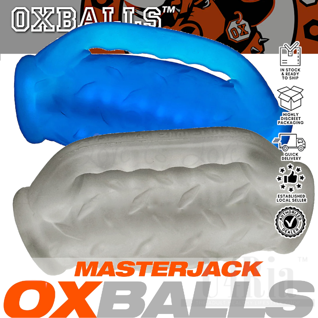 Oxballs MasterJack Heavy-Duty Grip-Handle Double Penetration Stroker ...