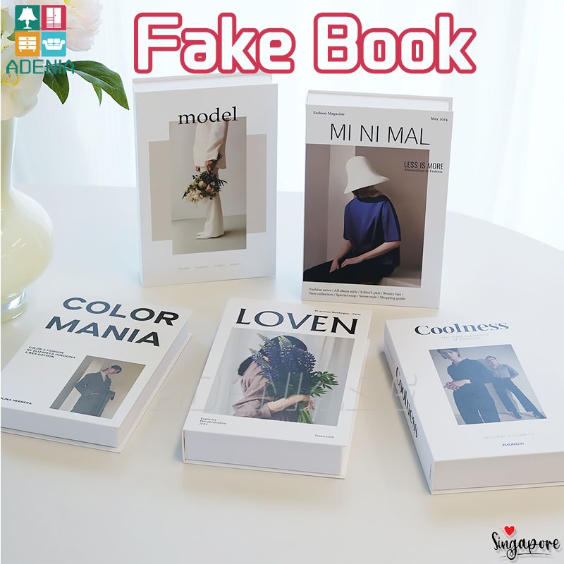 【SG】Fake Book Display Books Decorative Book Faux Books Simulation Book ...