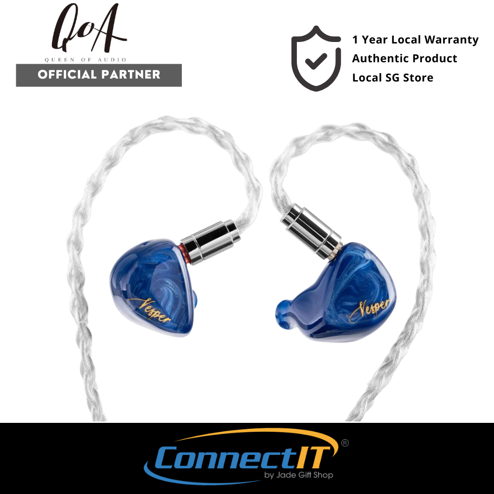 Queen Of Audio Vesper 2.0 IEM Earphones, 1Dynamic Driver+1Balanced ...