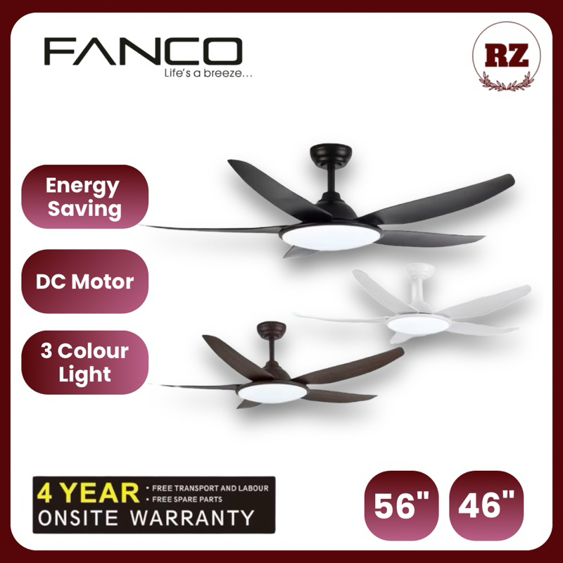 *Ready Stock* FANCO TRIBUTO DC Motor 5 Blade Ceiling Fan with Remote ...
