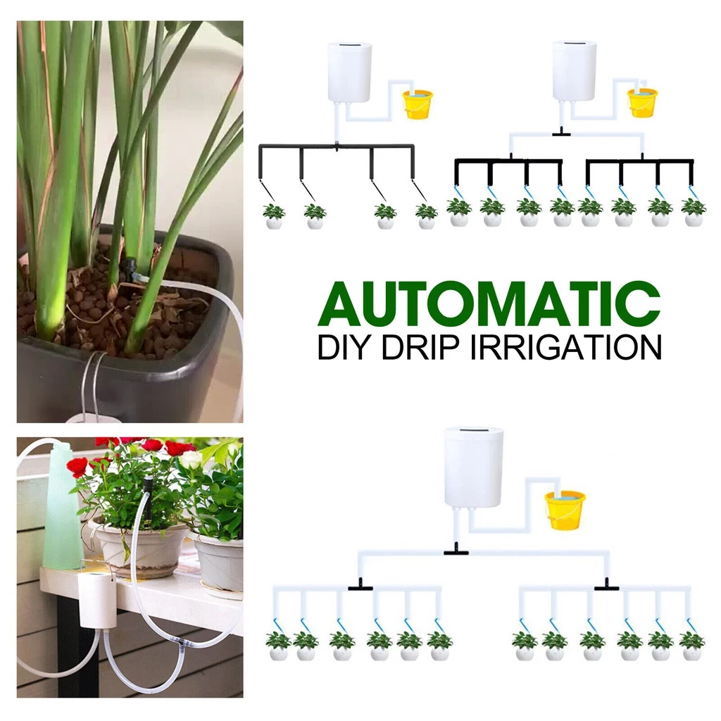 Automatic Watering Dropper Pump Controller Flowers Plants Home Drip ...