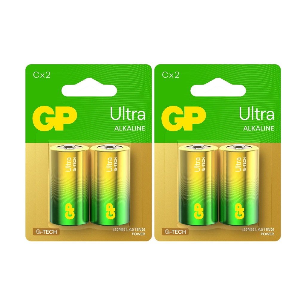 [Bundle of 2] GP C size Ultra Alkaline 2pcs Battery Pack | Shopee Singapore