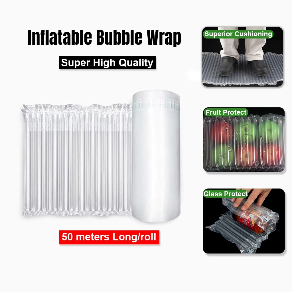 50meters Inflatable Air Column packaging Roll Air Column Bag Protective ...