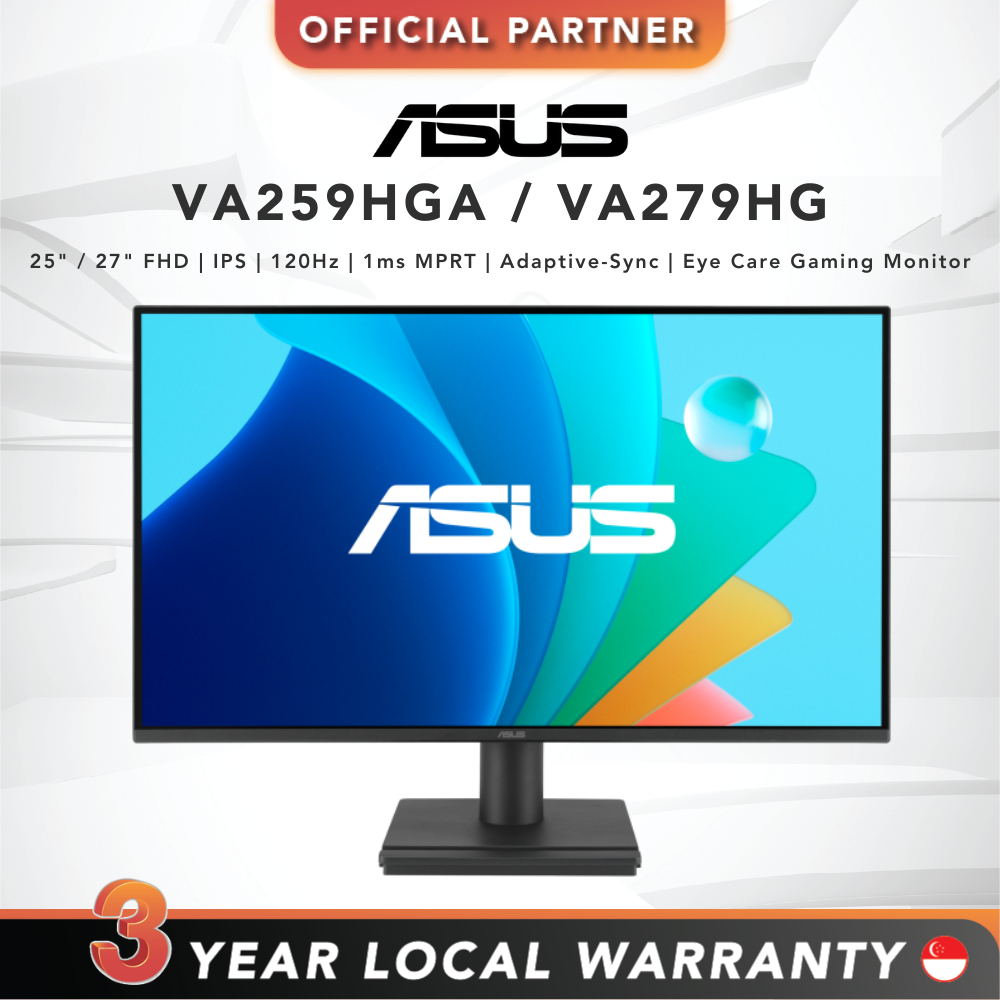 [FAST SHIP] Asus VA259HGA / VA279HG | 25" / 27" FHD | IPS | 120Hz | 1ms ...