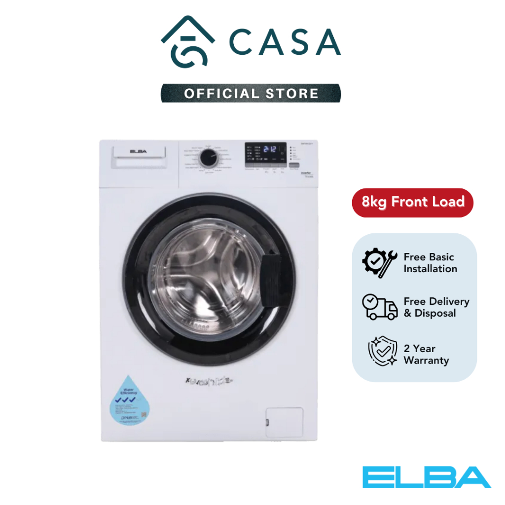 ELBA 8kg Front Load Washing Machine | EWF 80121 A | Shopee Singapore