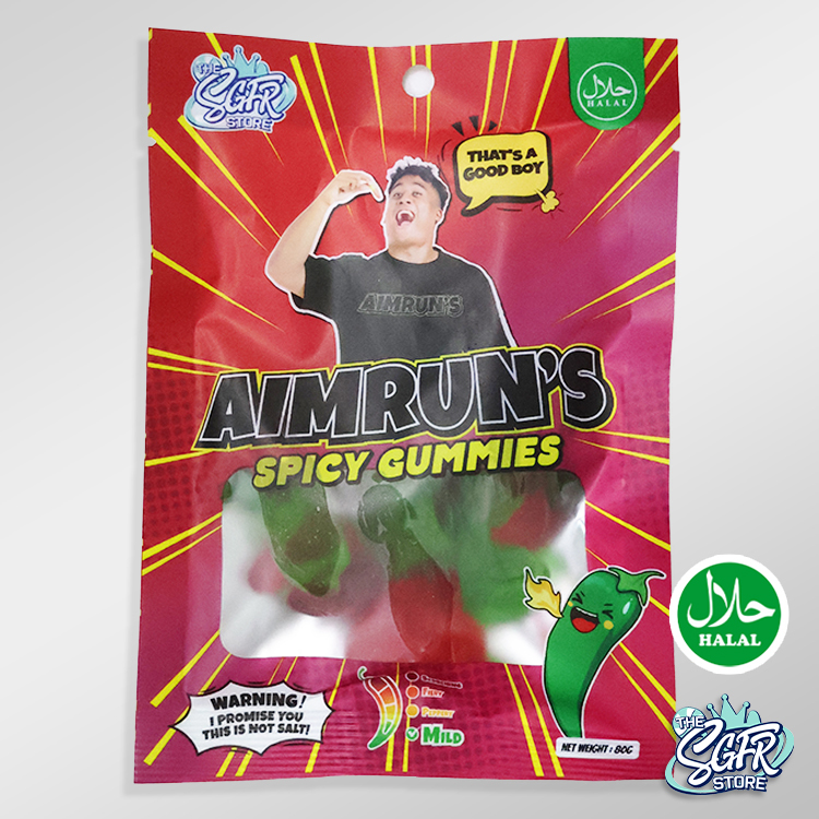 AimRun Spicy Gummies 🇸🇬 (80g) | Halal Sweet & Spicy Chewy Candy ...