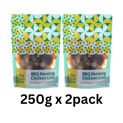 Laaziiz Bundle of 2 BBQ Rendang Chicken Coin 250g | Shopee Singapore