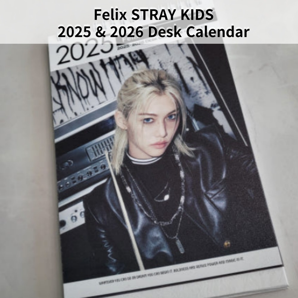 Kpop Felix STRAY KIDS 2025 & 2026 Desk Calendar | Shopee Singapore