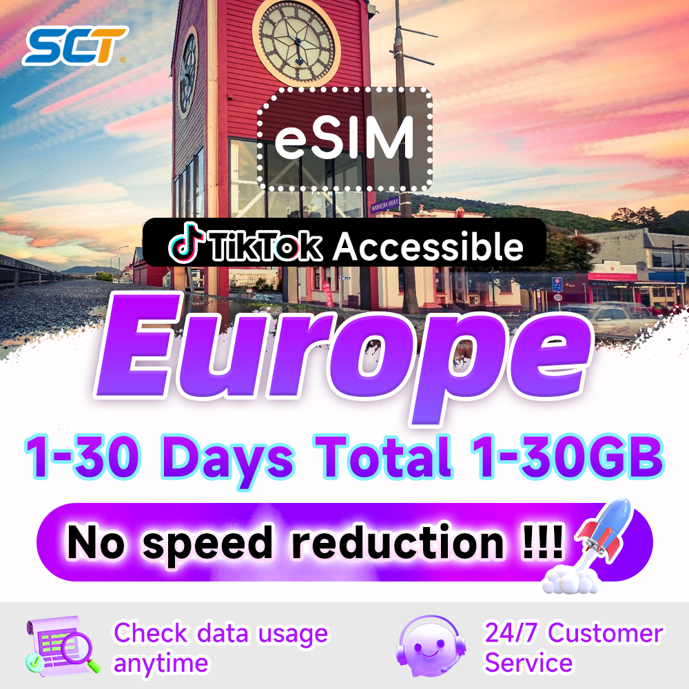 Europe eSIM & UK 1-30 Days Total 1-30GB Unlimited 4G data Europe eSIM Card eSIM send in 1min ...