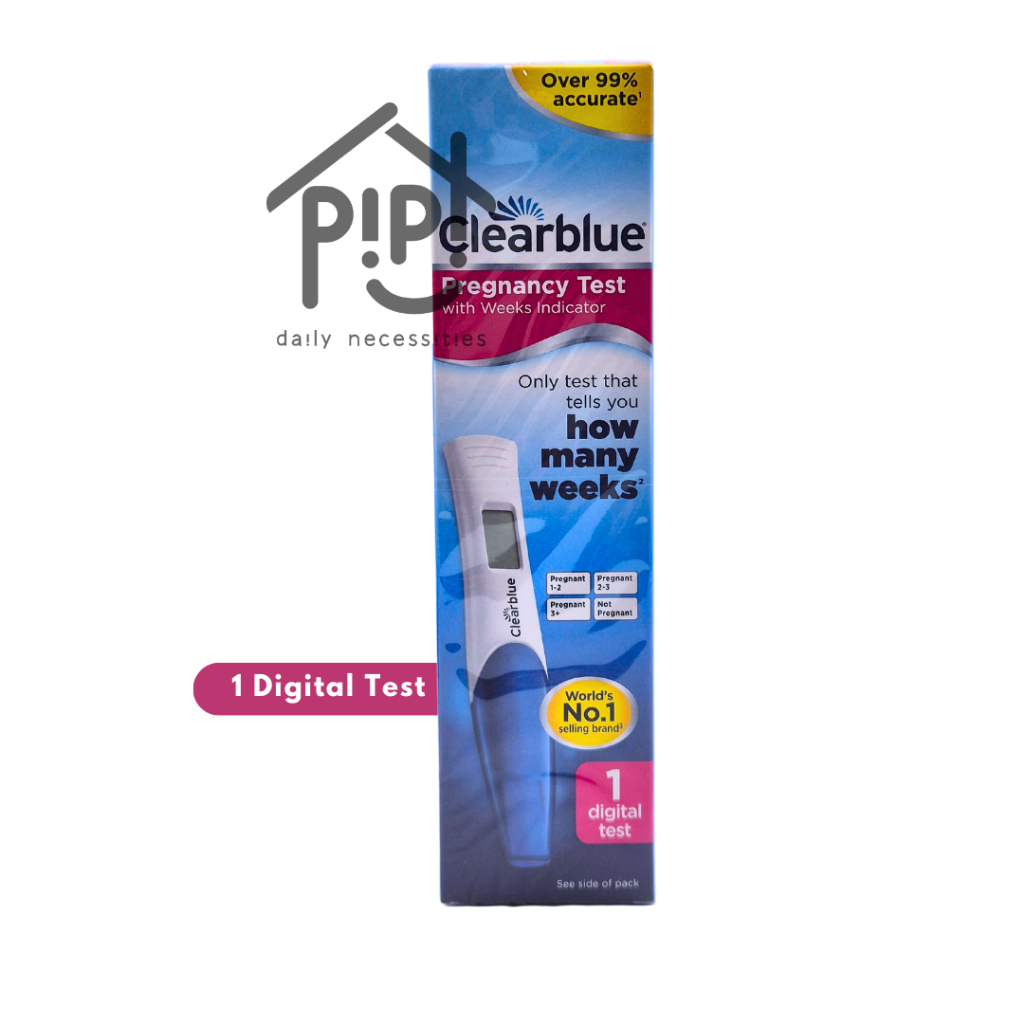 Clearblue Digital Pregnancy Test with Weeks Indicator (1 Test) | Shopee ...