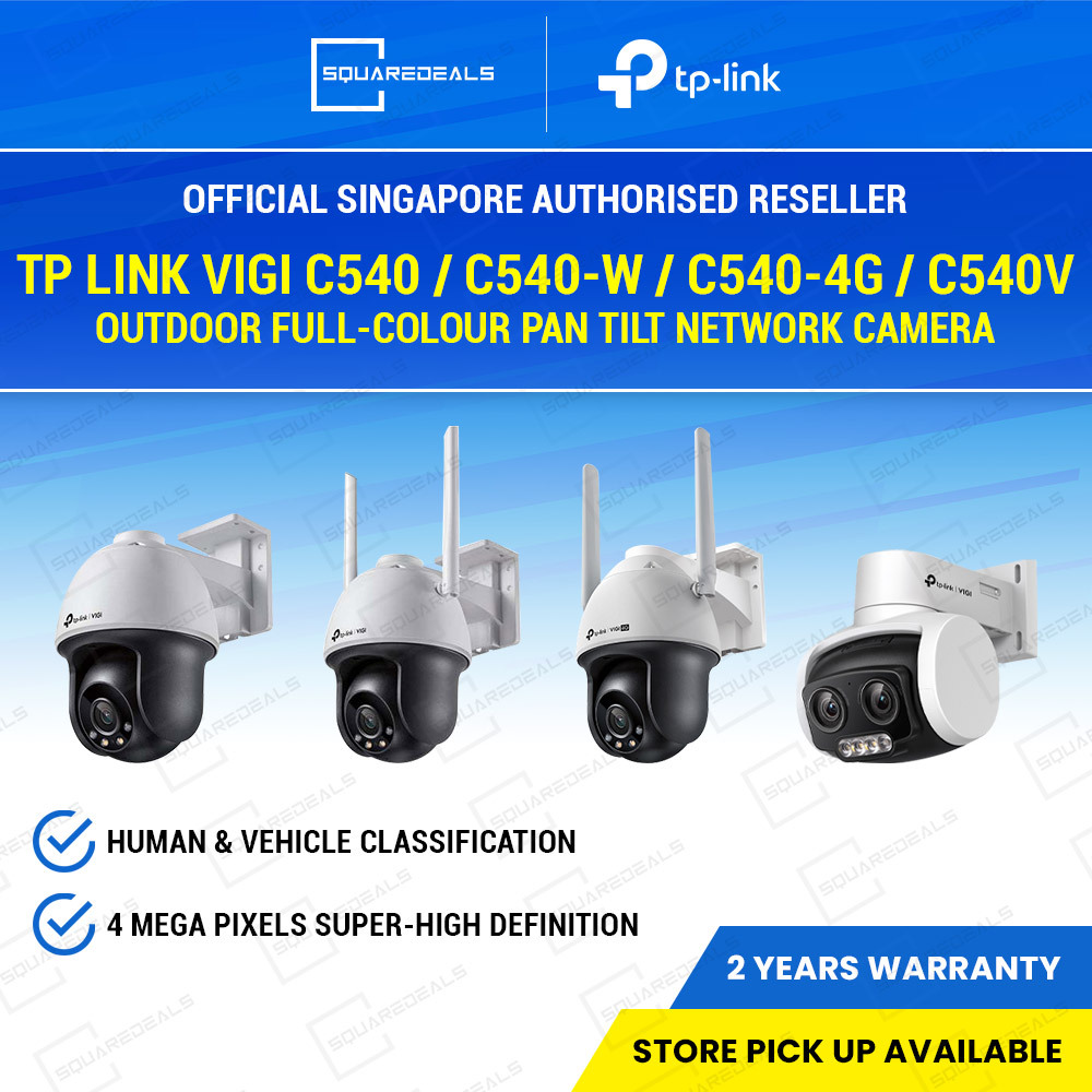 TP Link VIGI C540 C540-W C540-4G C540V Outdoor Full Color WIFI Pan Tilt ...