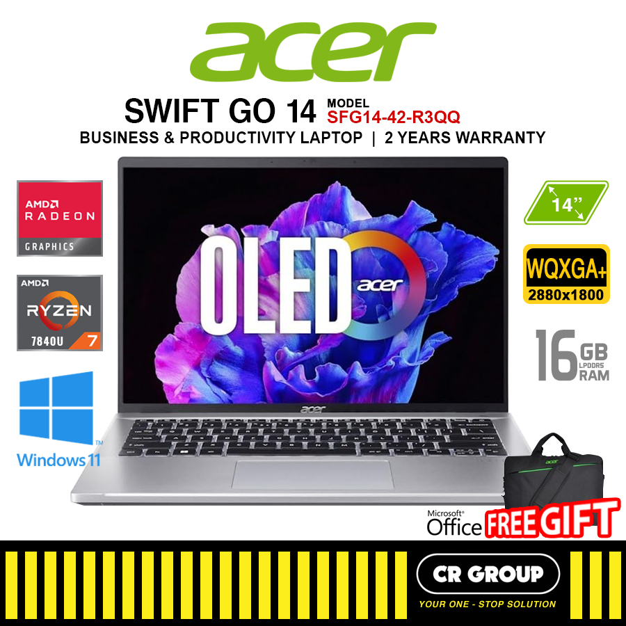 Acer Swift Go 14 SFG14-42-R3QQ - AMD Ryzen R7 7840U - AMD Radeon ...