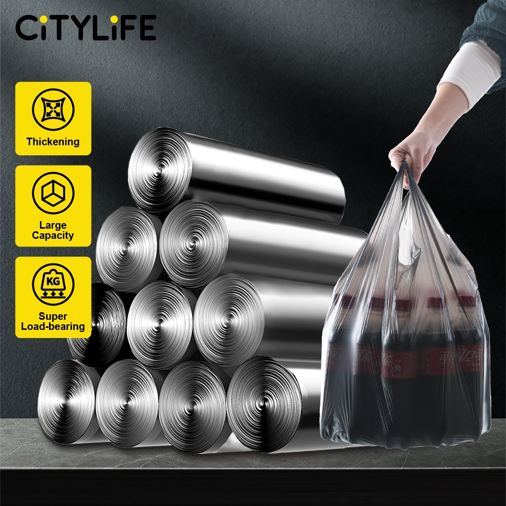 Citylife Vest/Drawstring Garbage bag Large Trash Bag Rubbish Bag W ...