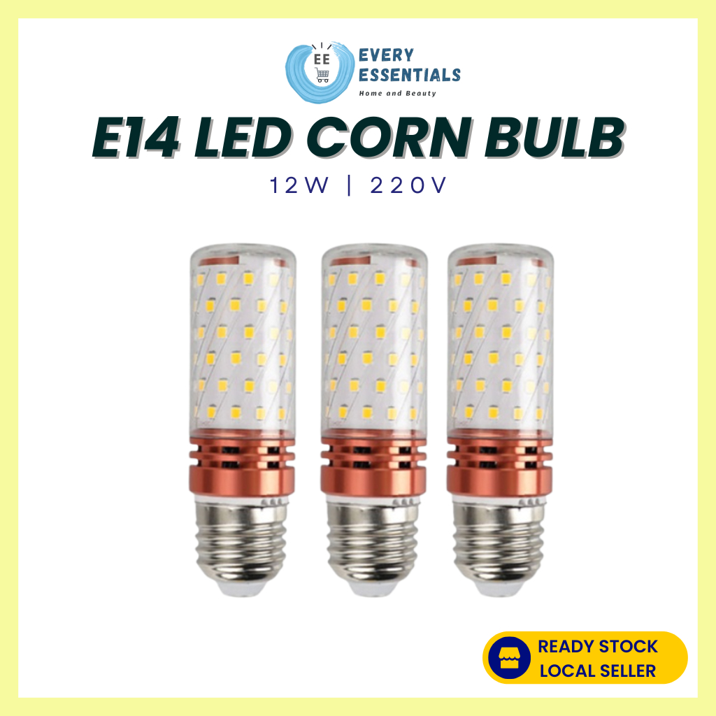 E14 LED Corn Bulb 12W 220V | Shopee Singapore