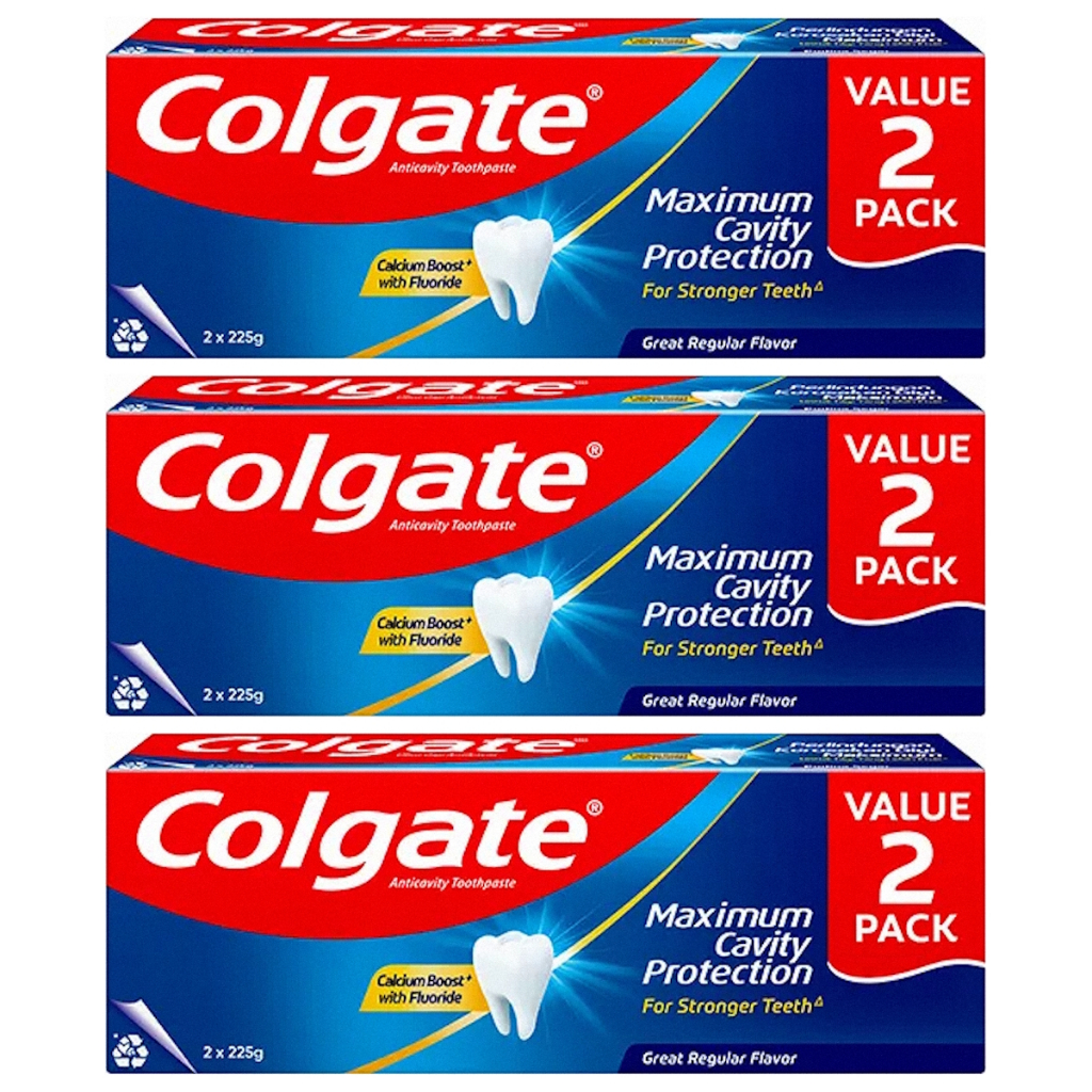 (BUNDLE OF 3) COLGATE MAXIMUM CAVITY PROTECTION GREAT REGULAR FLAVOR ...