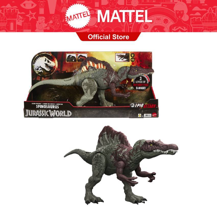Jurassic World Epic Attack Slash Attackin’ Spinosaurus Dinosaur Action ...