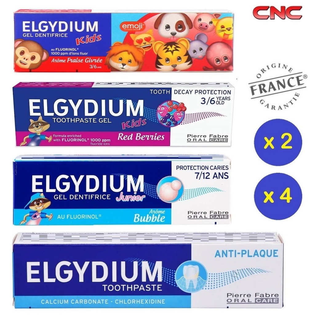 [Exp 2027/2028] ELGYDIUM Kids Junior Adults Toothpaste - Made in France ...