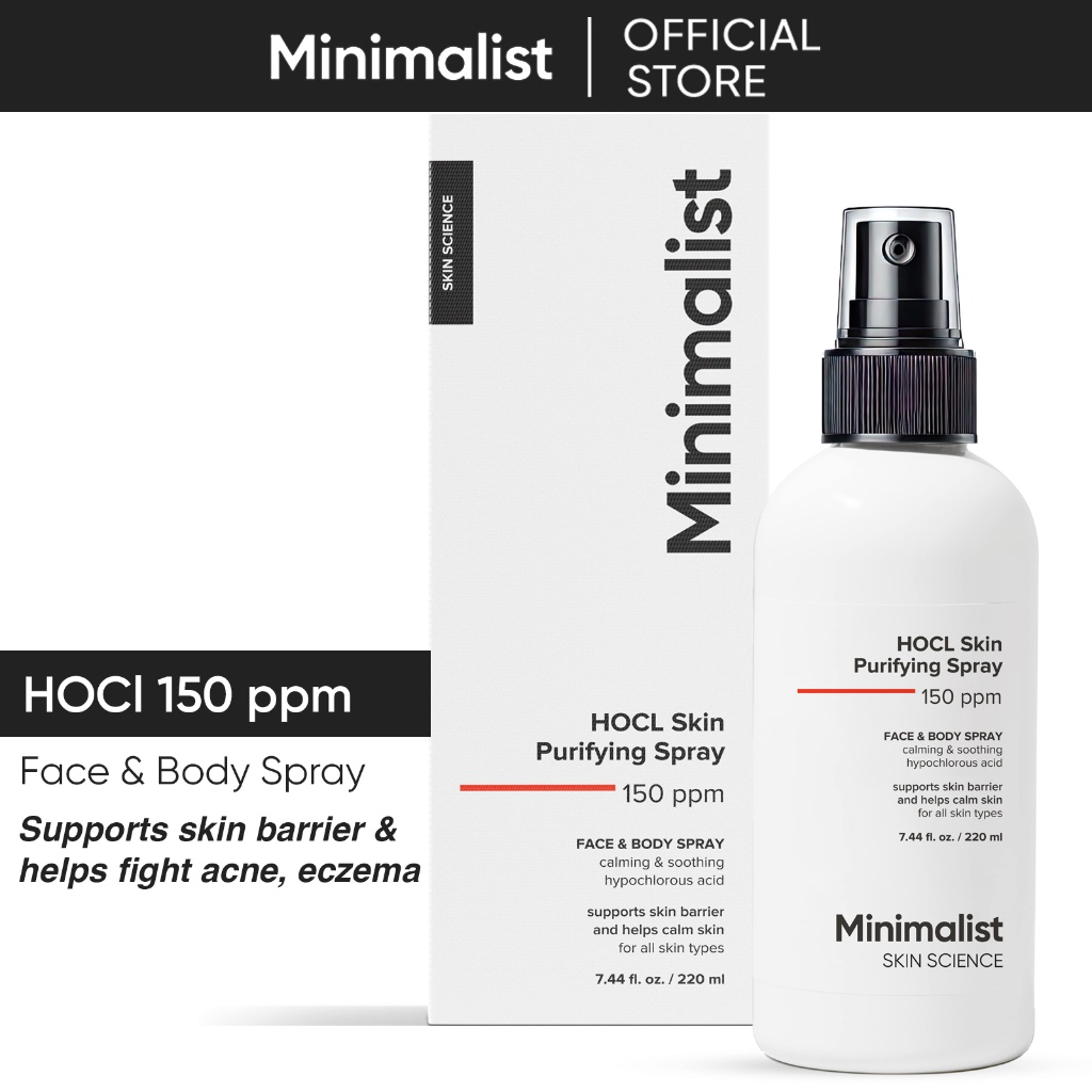 Minimalist Hypochlorous Acid (HOCl) Skin Purifying Spray | Reduce ...