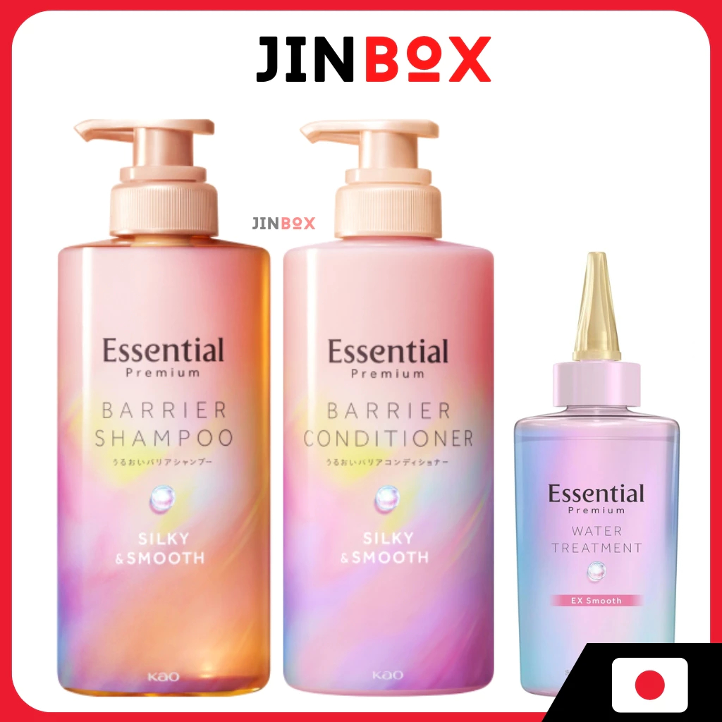 KAO Essential Premium Barrier Shampoo & Conditioner Silky & Smooth ...