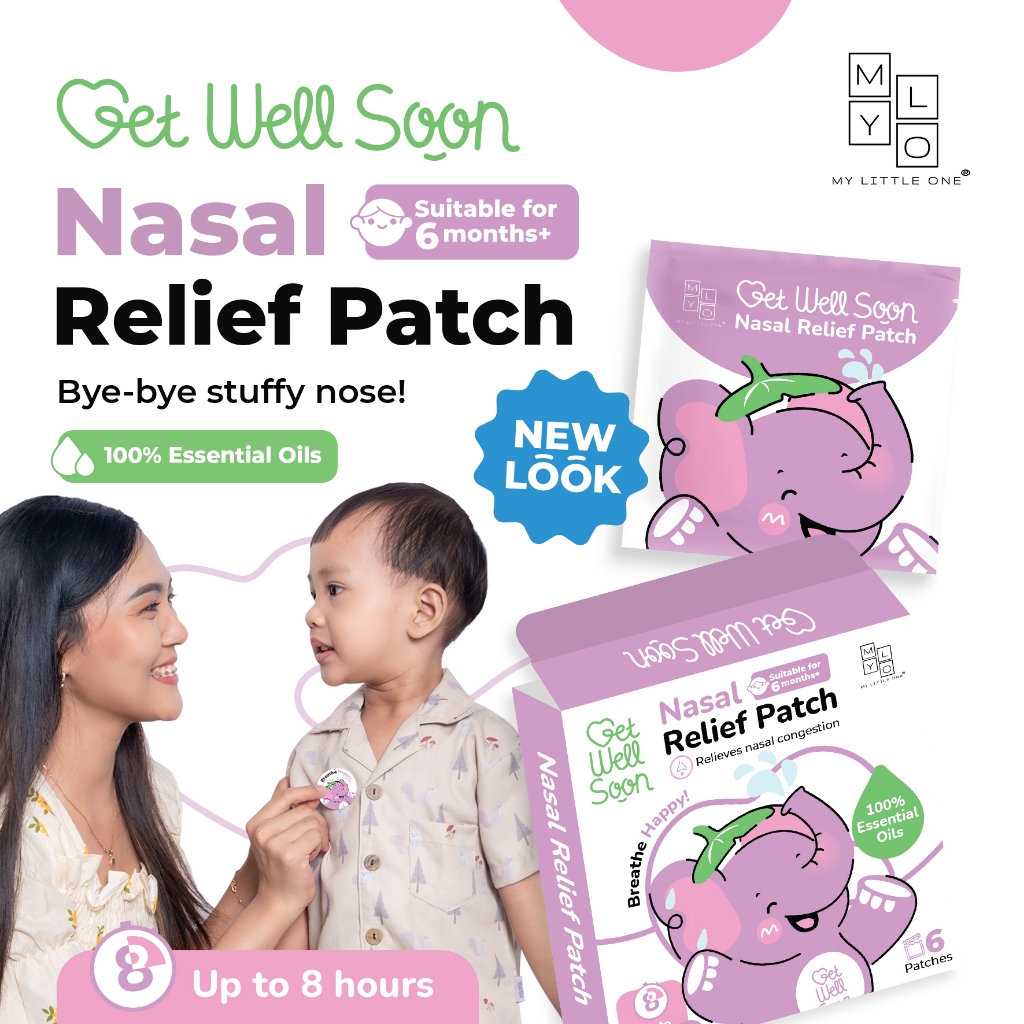 MyLO Breathe Happy Nasal Relief Patch (6 patches) - Nasal Congestion ...