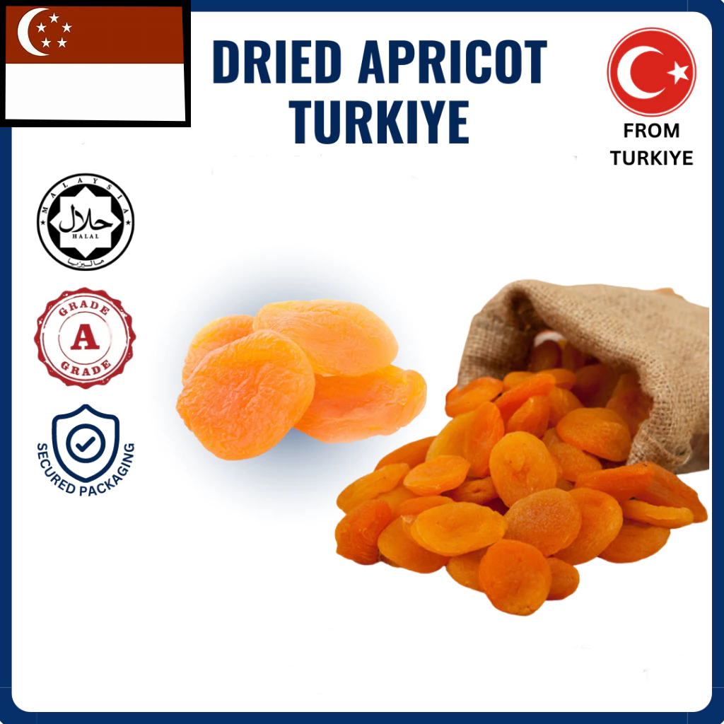 (SG Seller) Turkey Dried Apricots Unsweetened Premium Grade Organic ...