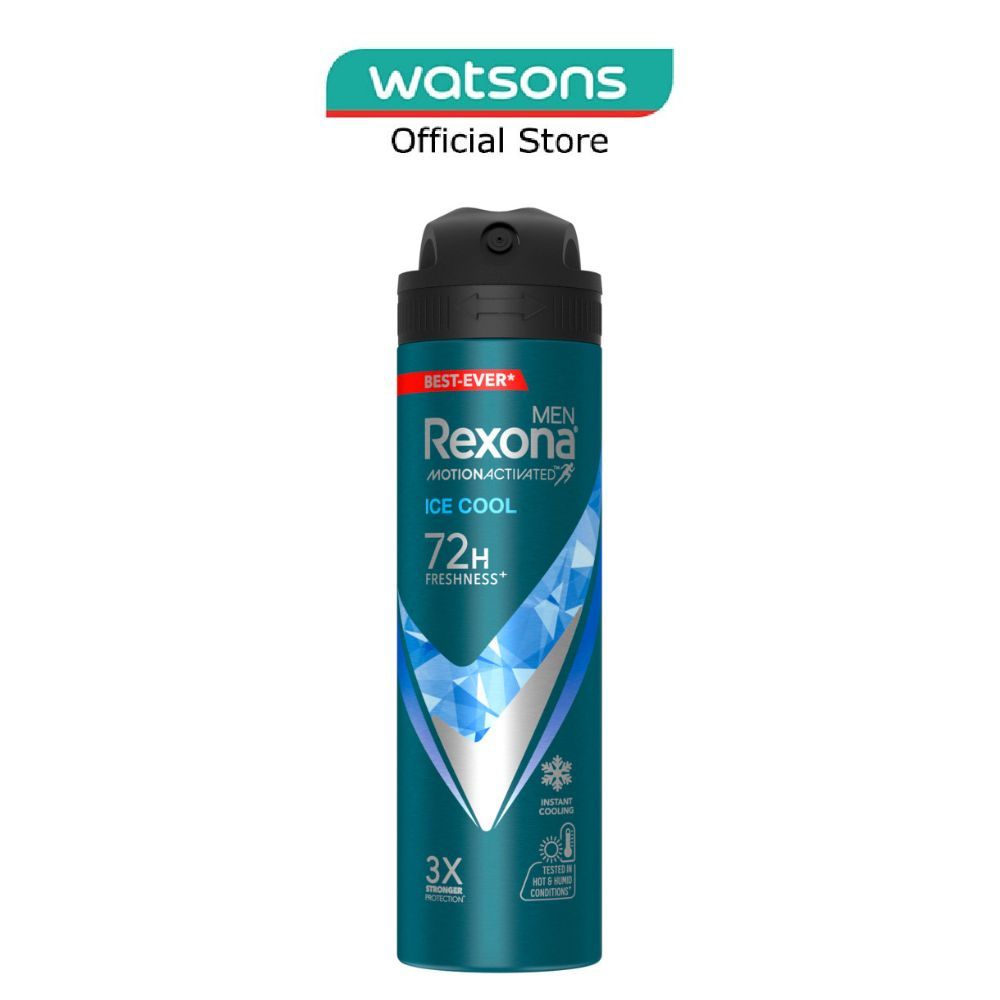 REXONA Men Motion Activated Ice Cool Antiperspirant Deodorant Spray 135ml | Shopee Singapore