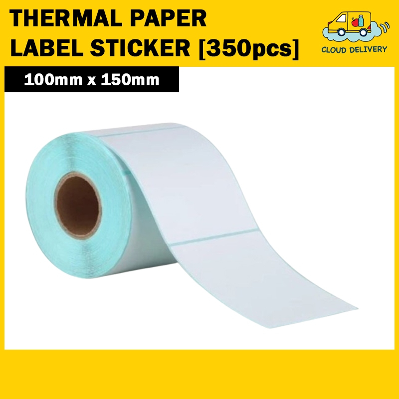 Premium Thermal Paper Label Sticker Roll, Airway Bill (100mm x 150mm ...
