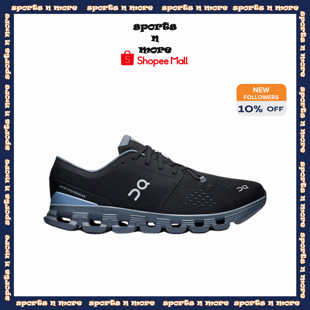 ON Cloud X 4 Men-Running Shoes | Black | 3ME30041446 ( 3-7 Days ...