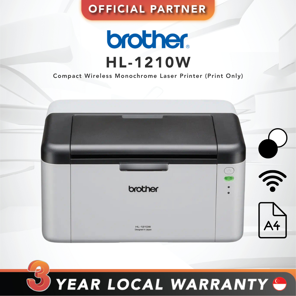 [FREE NEXT DAY] Brother HL-1210W | Wireless Monochrome Laser Printer ...