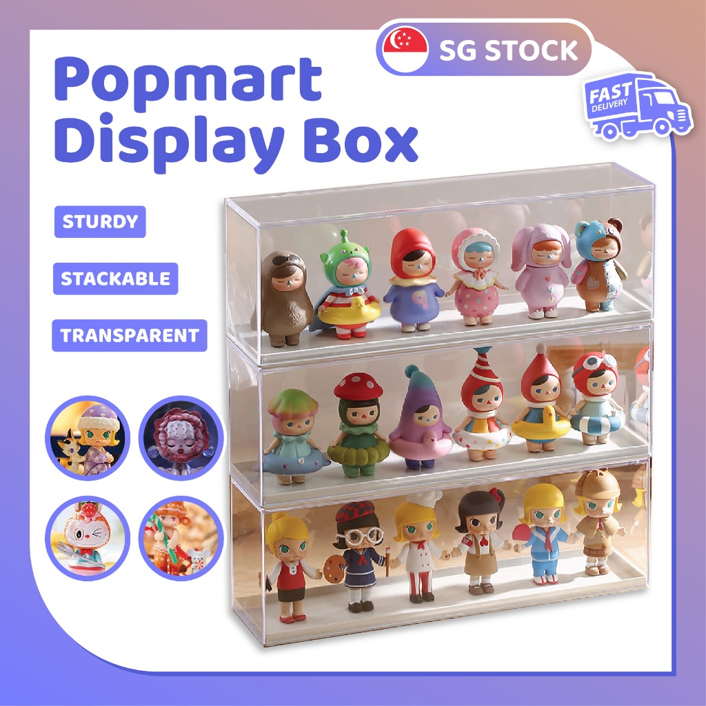 [SG STOCK] Display Cabinet Transparent Box Stackable Popmart Blind ...