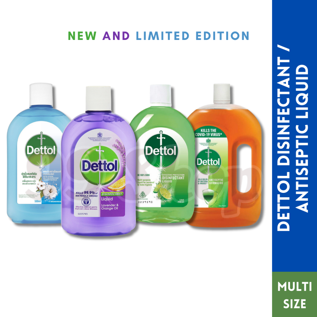 Dettol Disinfectant/Antiseptic Liquid 500/550/750/1000/2000ml LIMITED ...