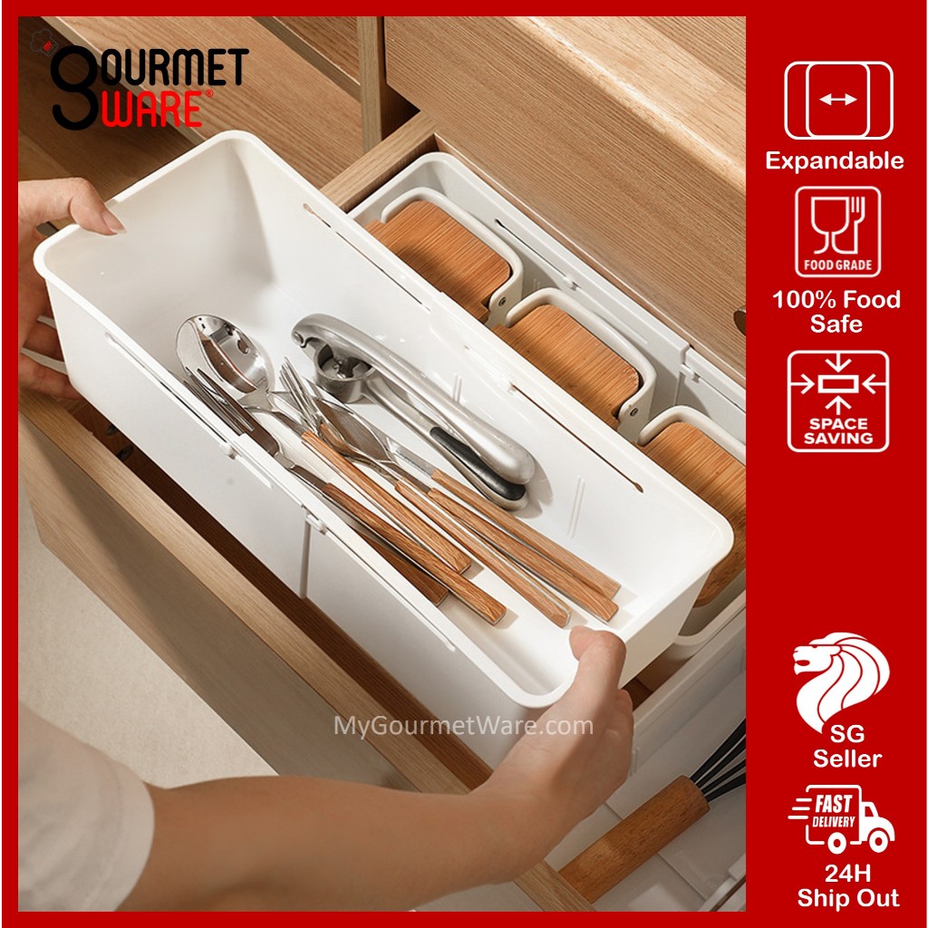 [SG Stock] Extendable Storage Box | Drawer Tray Retractable Holder ...
