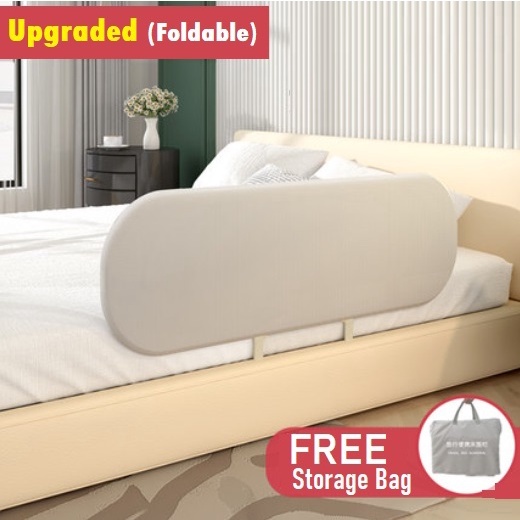 Bed Rail Guard Height Adjustable and Foldable Baby Safety Bed Fence ...