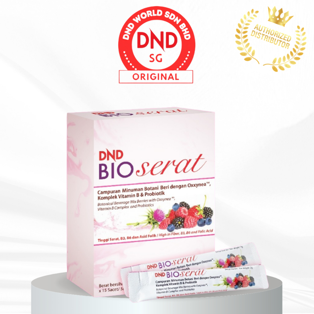 Official DND Bio-Serat (High in Fiber B3, B6 & Folic Acid) | Shopee ...