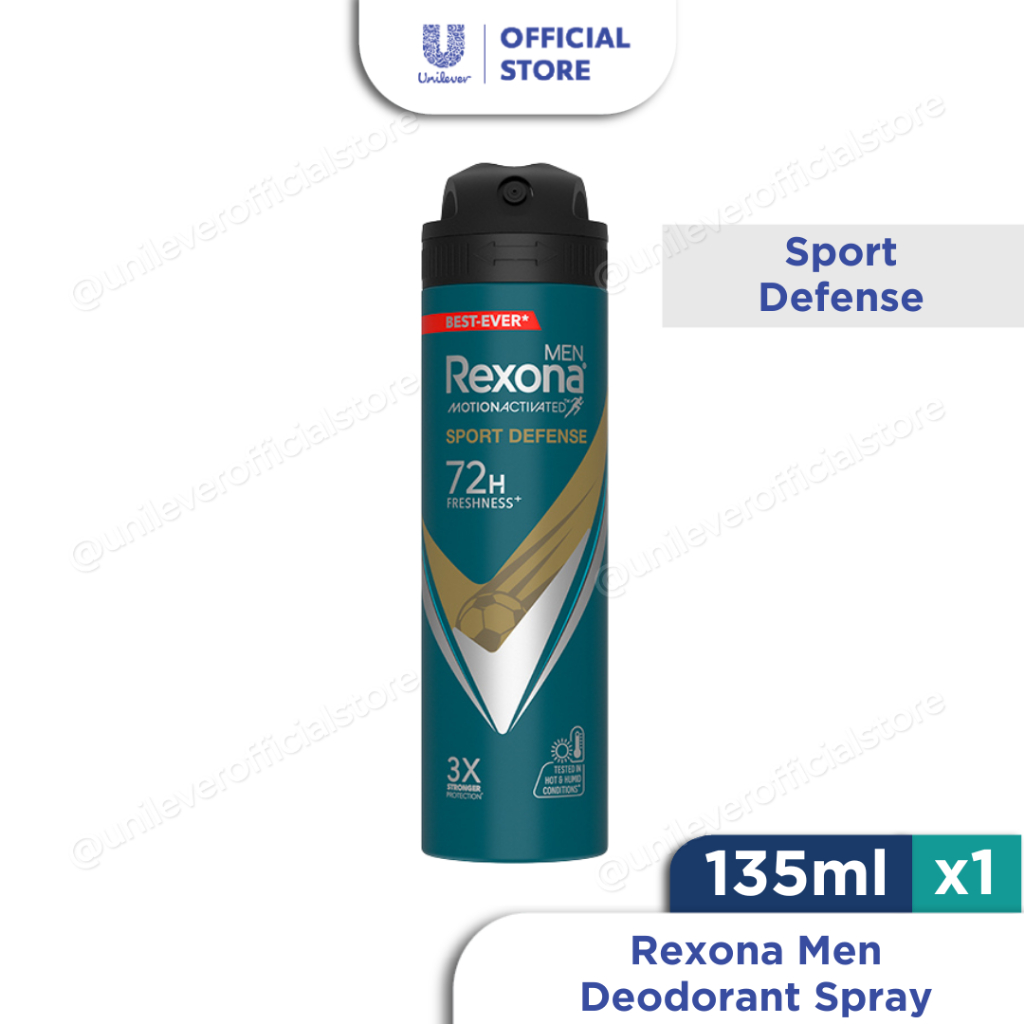 Rexona Men Sport Defense Deodorant Spray 135ml | Shopee Singapore