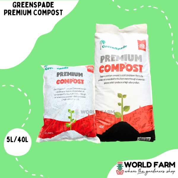 GREENSPADE Premium Compost 5L/40L | Shopee Singapore