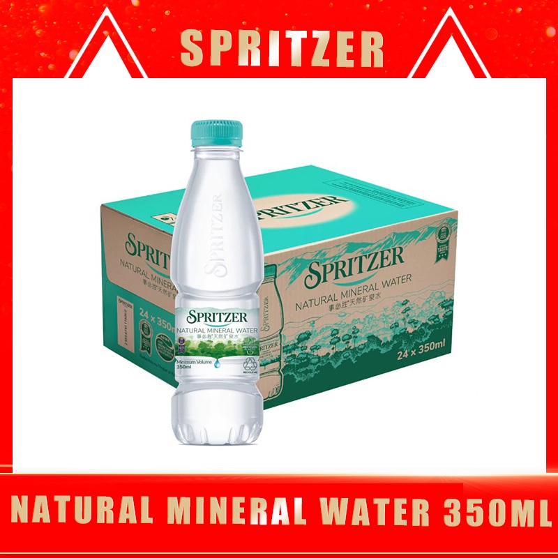 Spritzer Natural Mineral Water 350ml x 24 Bottles Per Carton | Shopee Singapore