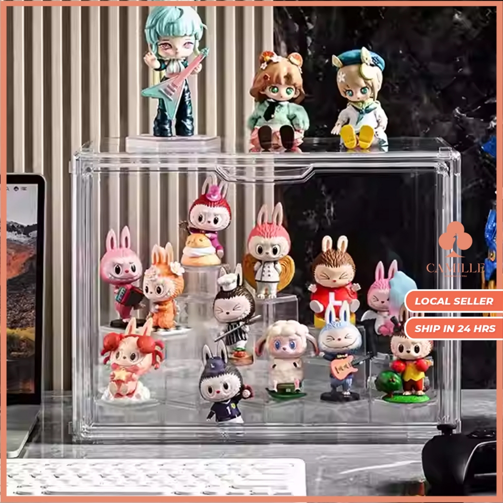 Labubu Display Box Stackable Acrylic Display Case For Popmart Figurine ...