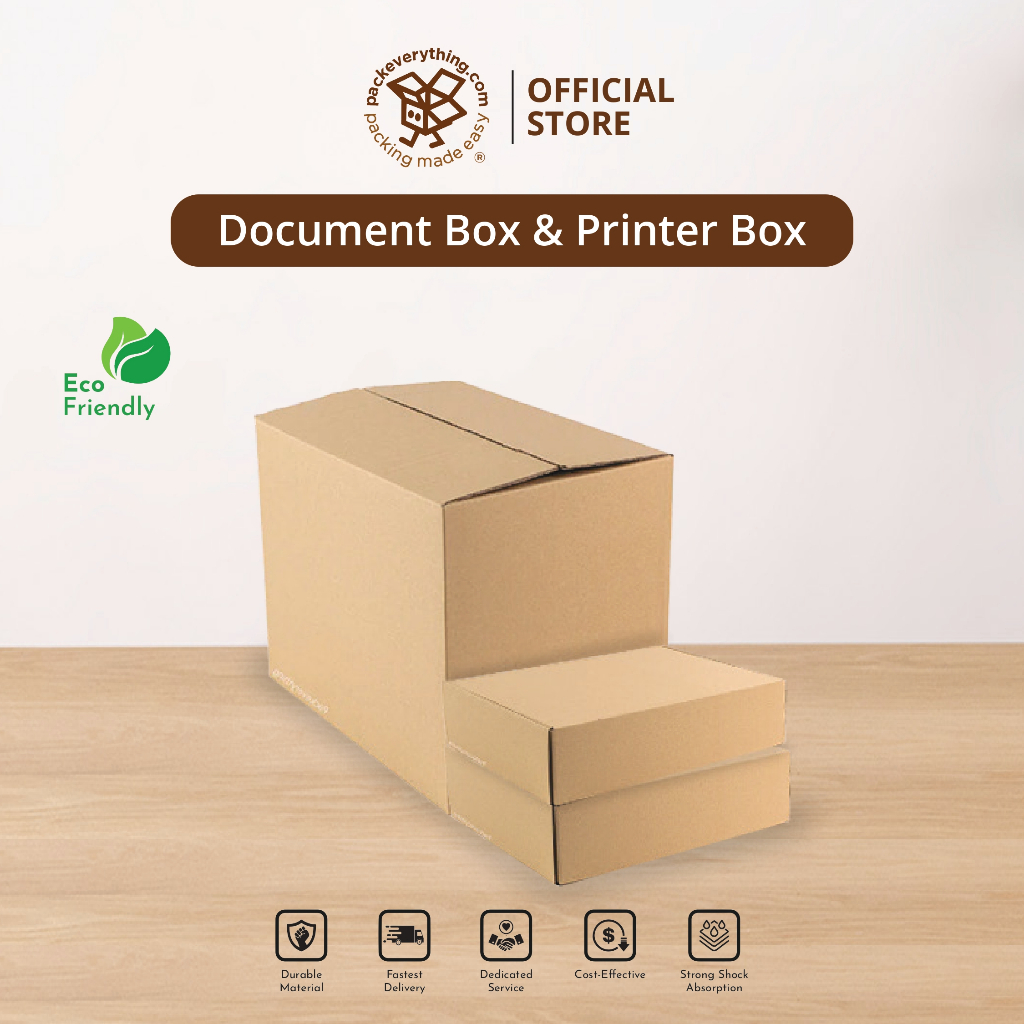 PACKEVERYTHING Document Box | Printer A4 Size Box | Courier Shipping ...