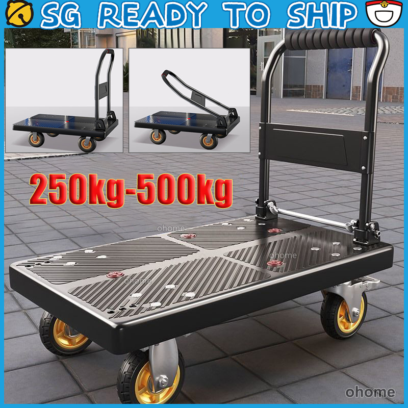 Heavy Duty Trolley With Wheels Trolley Cart Foldable Platform Trolley ...