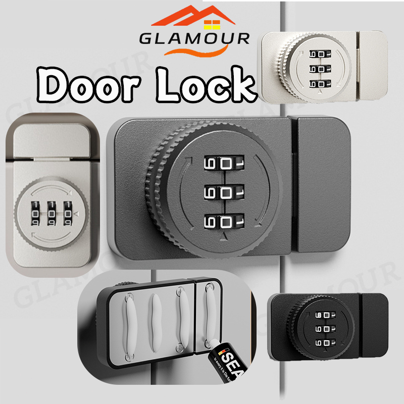 [SG] Drawer Lock Digital Password Cabinet Door Latch Lock Bedroom Door ...