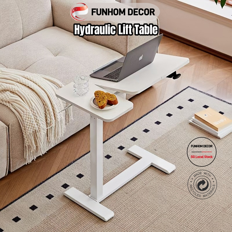 [SG STOCK]Multifunctional Hydraulic Lifting Table Laptop Study Table ...