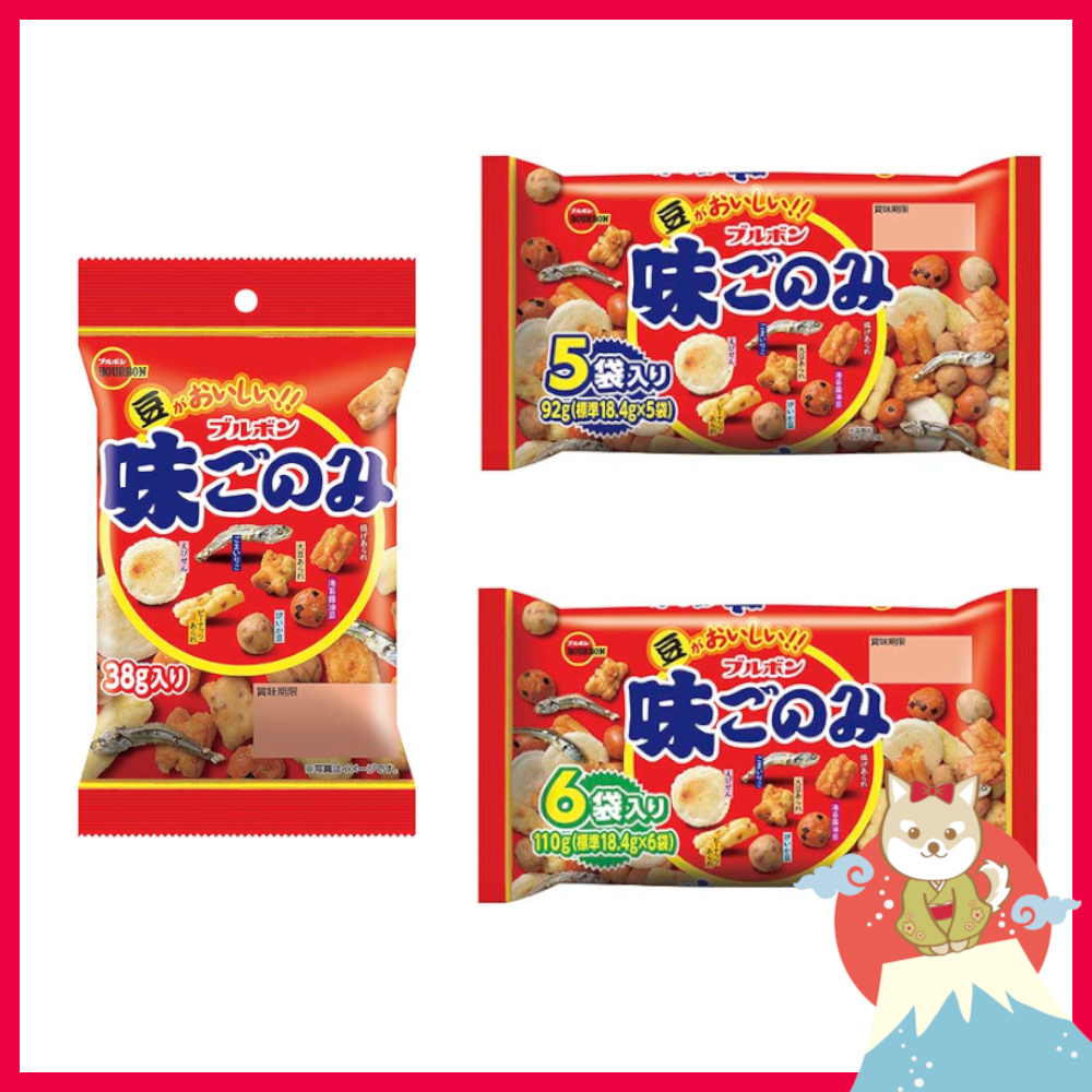 Bourbon Aji gonomi Rice Cracker & Bean Snack Japanese Snacks【Delivery ...