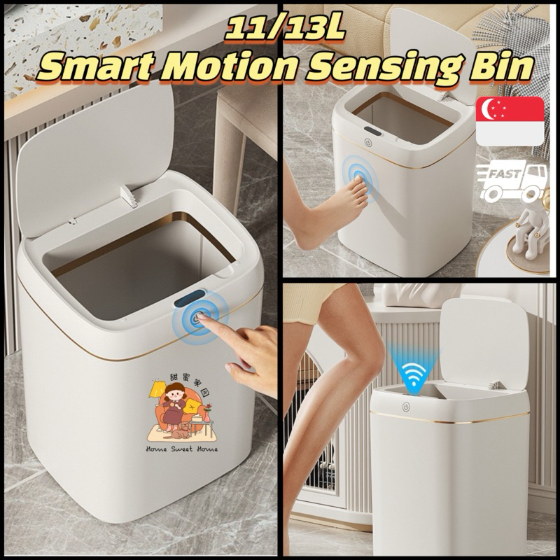 [SG] Automatic Trash Bin ️ Smart Trash Bin Smart Dustbin Auto Sensor ...