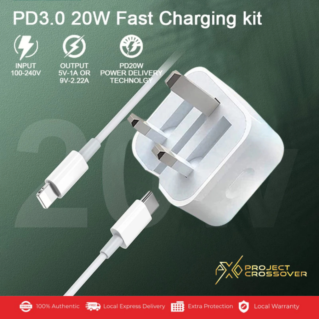 VoltVogue Original 20W Fast Charger Adapter With 1M Charging Data Cable ...